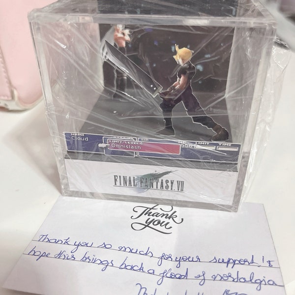 Final Fantasy VII - Sephiroth Vs Cloud - Final Fantasy 3D Diorama Cube ...