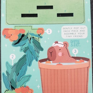 Capybara Spa Onsen Desk Companion Cute Capybaras Gift Kawaii Desk Toy ...