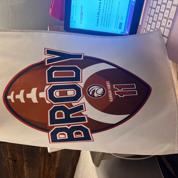 DIGITAL FILE - Custom Sports Tournament Sign - FOOTBALL - Ball - - Door ...