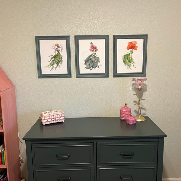 Set of 3 Flower Fae Art Prints | Fairy Art | Illustration | Signed ...