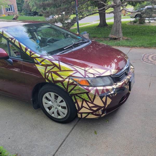 Triangles JDM Car Livery Decal Sticker Side Vehicle Wrap Bumper Sticker ...