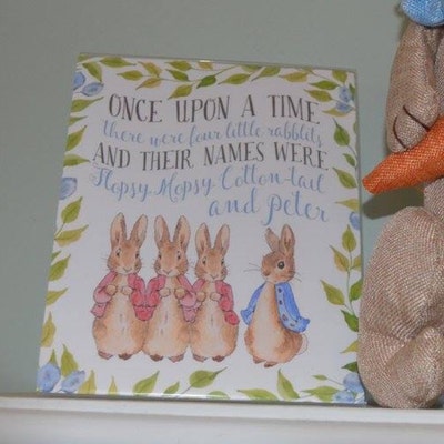 Peter Rabbit Prints, Beatrix Potter Nursery, Nursery Wall Art, Nursery ...