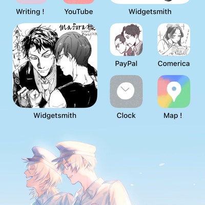 120 Cute Pastel Ios 14 App Icons Wallpapers Doodle Style Aesthetic ...