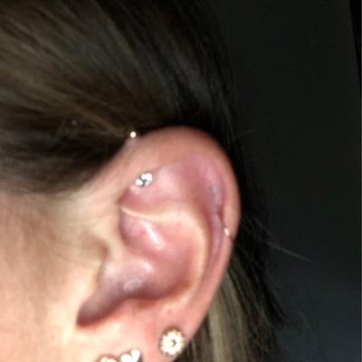 Daith Earring Daith Piercing 16g Rook Earring Rook Piercing Eyebrow ...