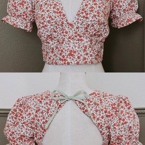 Open Tie Back Top Sewing Pattern Beginner Friendly Pdf Sewing Pattern ...