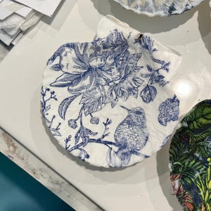 Blue Floral Hummingbird Decoupage Napkins: Lunch Size Paper Crafts (set ...