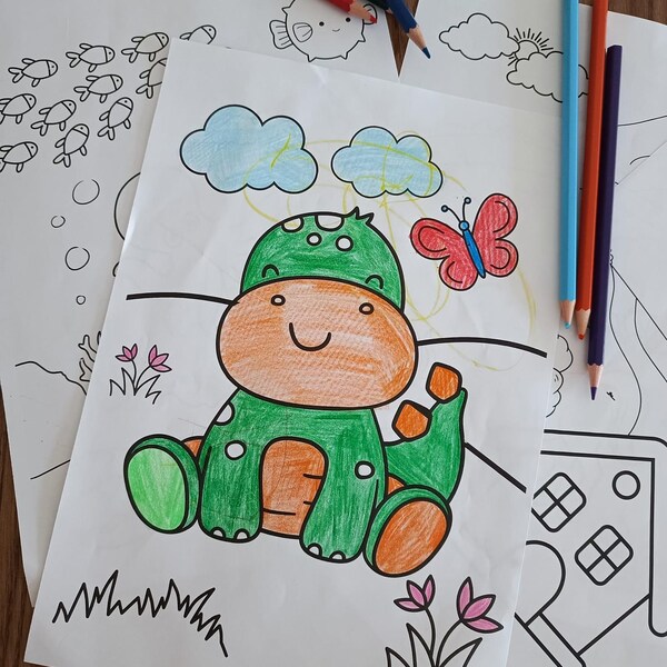 Printable Preschool Coloring Book | Fun & Educational Activities for ...