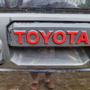 Toyota Tailgate Handle Vinyl Letters - Etsy