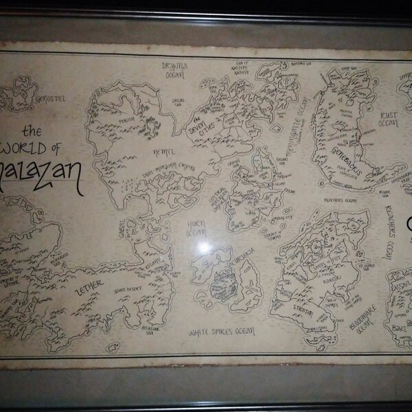 Malazan Map: Hand Drawn Fantasy Style Map of Steven Erikson and Ian ...