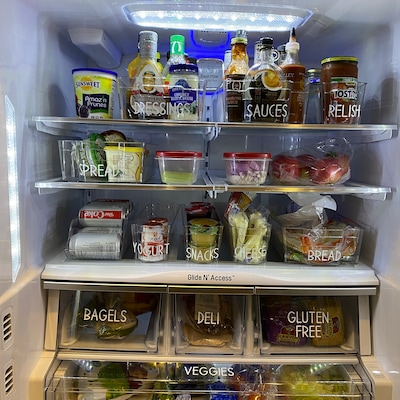 Refrigerator Label Set 10, Custom Vinyl Fridge Decals - Etsy