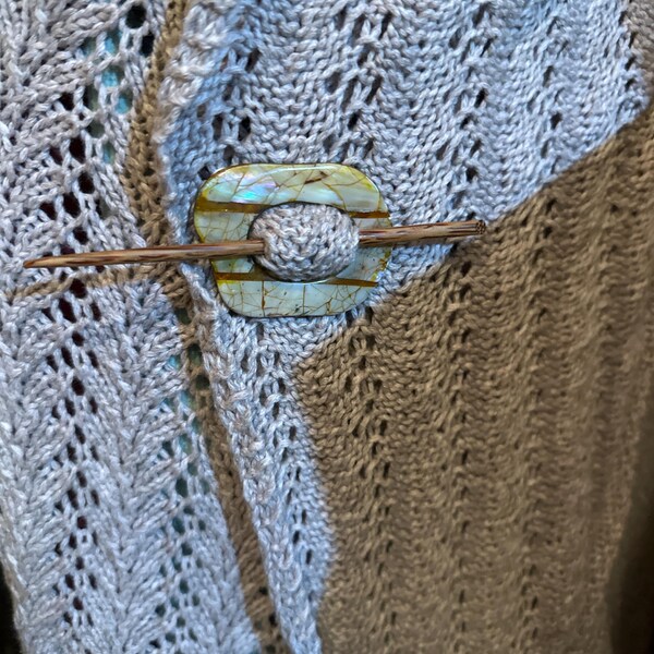 Shawl Pin Brown Black Mahogany Shawl Pin, Scarf Pin, Handcrafted ...