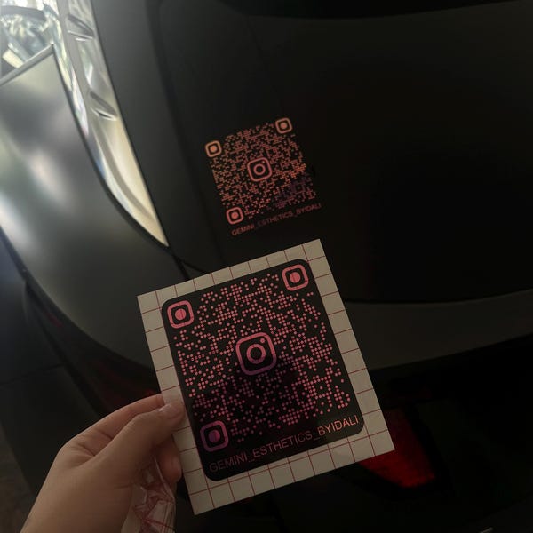 Business QR Code Sticker | Facebook Qr Code | Instagram Qr Code | Etsy ...