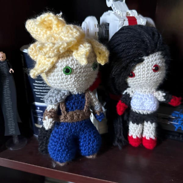 PATTERN BUNDLE - FFVII Cloud Sephiroth Aerith Tifa Barrett - Amigurumi ...