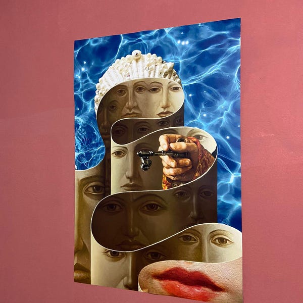Celebrity Actress Collage Work, Elegant Collage Poster, Decorative Art ...