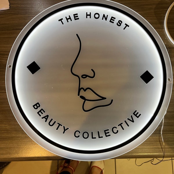 Custom Backlit Acrylic Sign | Acrylic Logo Sign | LED Business Sign ...