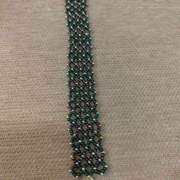 Right Angle Weave Beaded Earring Pattern - Beading Pattern - Beading ...