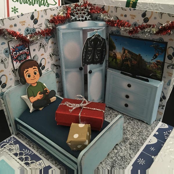 Printable Miniature Bed Template – DIY Paper Furniture for Dollhouses ...