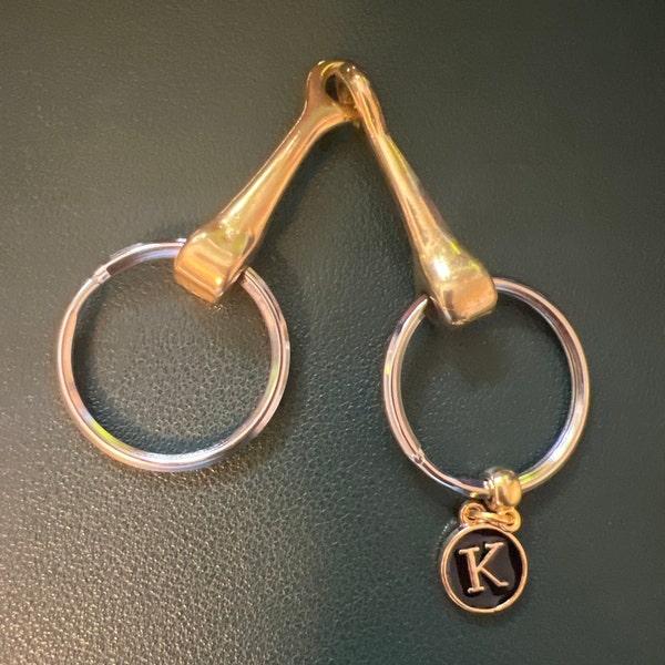 Personalized Snaffle Bit Key Ring, Horse Bit Keychain, Equestrian Gifts ...