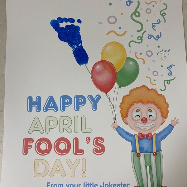 Spring Footprint Craft for Kids, Spring Footprint Art, Hello Spring ...