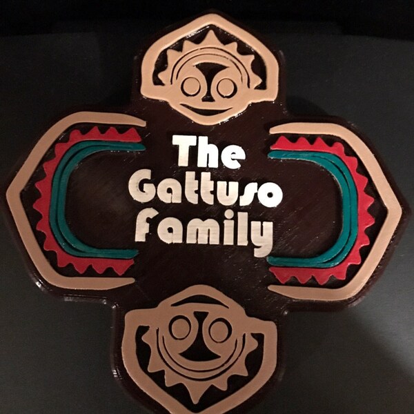 Personalized Polynesian Themed Family Last Name Sign / Plaque ( Disney ...