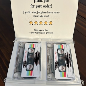 Retro Cassette Personalized Luggage Tag, Unique Bag Tag, Custom Mix ...