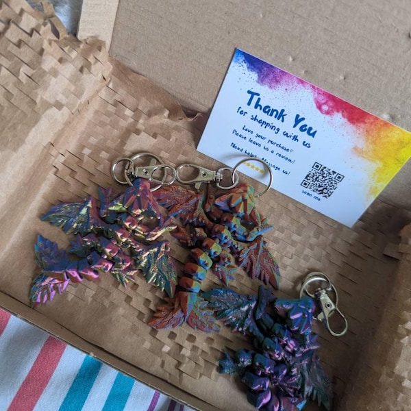 3d Printed Articulated Skeleton Dragon, Flat Wings Skeleton Dragon ...