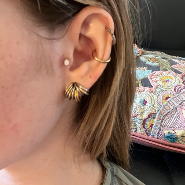 Swirl Ear Gauge With Pattern Gauge & Plug Earrings Saddle Plug Gauges for Stretched Ears Spiral ...