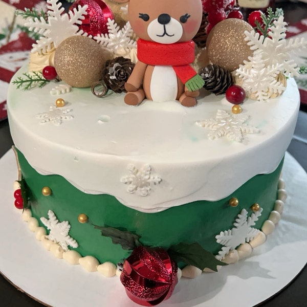 Elephant Cake Topper Fondant, Girl Boy Jungle Figurines , Baby Shower ...