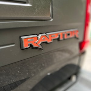 2017-2020 Ford Raptor F-150 Rear Emblem Overlay Decal Colored Chrome - Etsy
