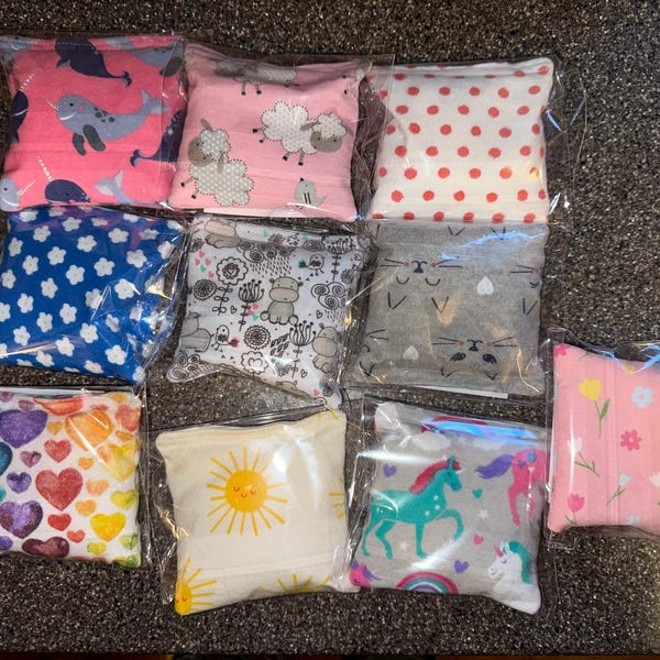 Boo Boo Bag for Kids, Soft Cold Pack, Heat Pack, Rice Bean Bag, Toddler ...