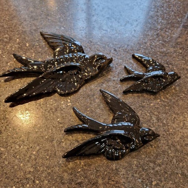 Flock of Flying Birds Wall Sculpture - Wall Art - Fly Birds -wall ...