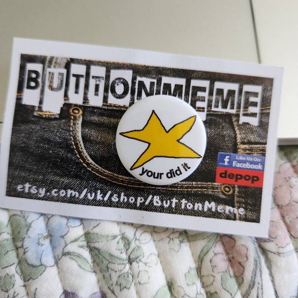 Your Did It 1 Inch Button Badge - Etsy