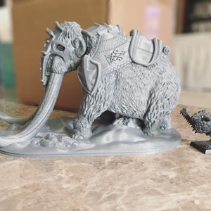 Armored Woolly Mammoth 15mm 28mm 32mm 42mm Wilds of Wintertide ...