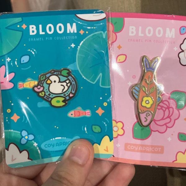 Pond | BLOOM Spring Themed Hard Enamel Pin | Cute Kawaii Collectable ...