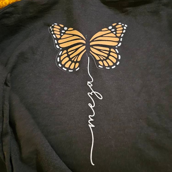 Personalized Monarch Butterfly Hoodie Custom Name Monarch Butterfly on ...