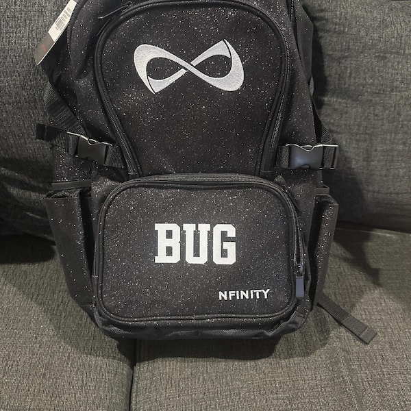 Nfinity PETITE Black Classic Backpack Personalized Name Cheer ...