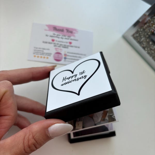 Personalised Photo Pull up Gift Box for Him or Her Birthday ...