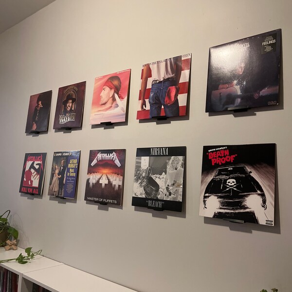 10 Pack Record Album Wall Display Mounts Vinyl Stands - Etsy