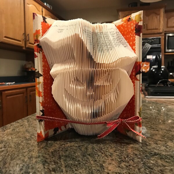 Book Folding Pattern HALLOWEEN PUMPKIN 2 Different Sizes Included 207 ...