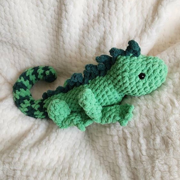 Igor the Iguana- Crochet Iguana Pattern- Imtermediate Crochet Pattern ...