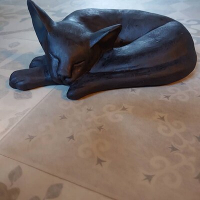 Frenchie Cremation Urn in Stoneware - Etsy