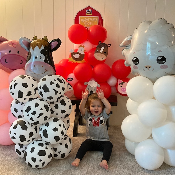 Barnyard Themed TWO Birthday Tee. Farm Party, Cow Themed, Bandana ...