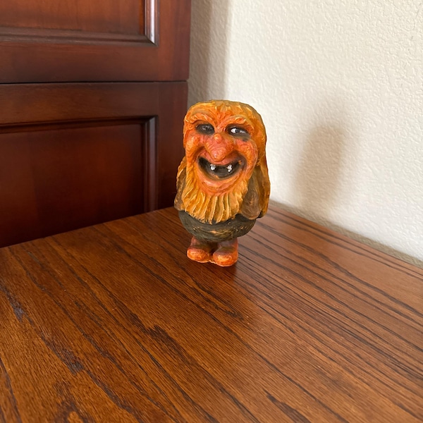 Hand Carved Forest Face Wood Spirit Wizard Gnome Elf (12.5 Inches) - Etsy