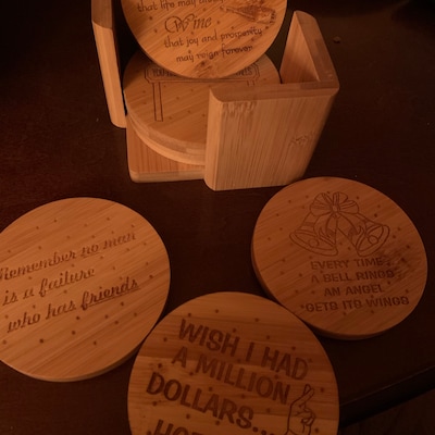 I Was Groot , Bamboo Coaster Set , Groot , I Am Groot , Housewarming ...