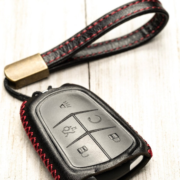 Vitodeco 5-button Leather Smart Key Fob Case Compatible With Ford ...