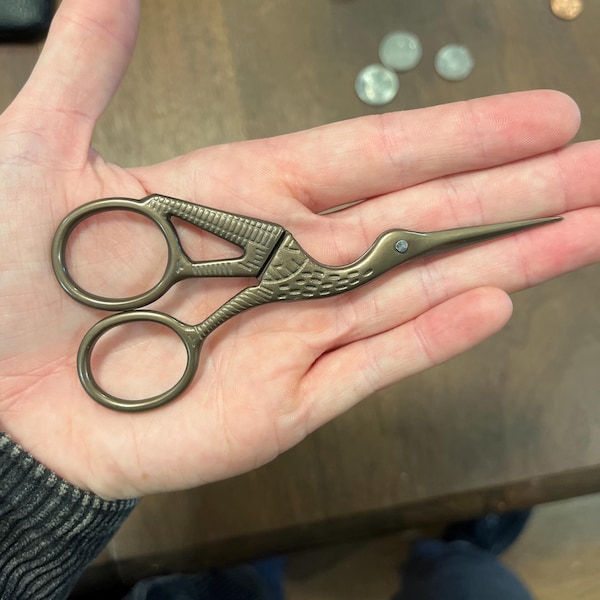 Sewing Scissors, 4 Colors Antique Style, Metal Small Scissors for ...