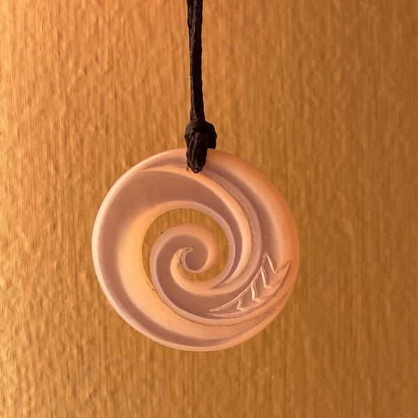 Maori Koru Trinity~ Hand Carved in Bone for Family Unity & Love - Etsy