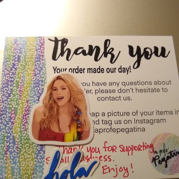 Shakira - Die Cut Water Resistant Sticker - Etsy