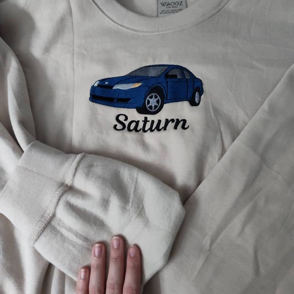 Custom Embroidered Car Hoodie Car Photo Embroidered Sweatshirt Custom ...