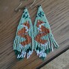 PDF BEADING PATTERN - Aurora Borealis / Northern Lights Fringe Earrings ...